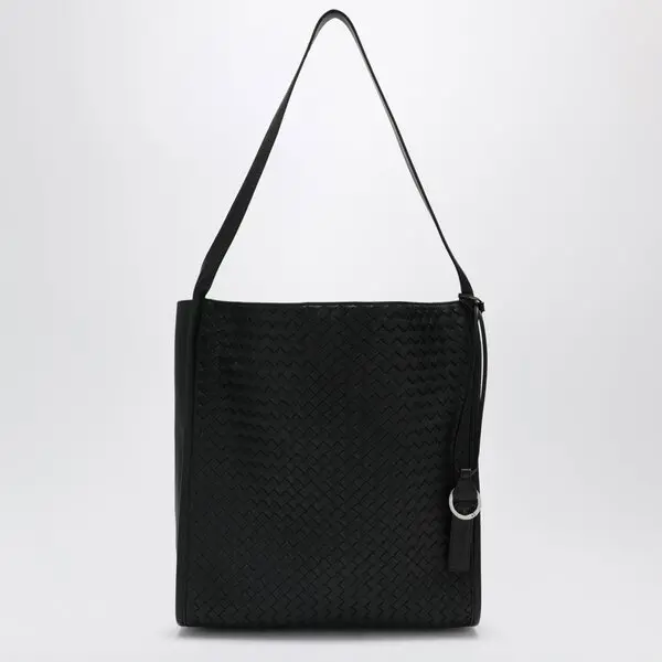 Bottega Veneta Corriere Medium Tote Bag In Braided Leather - Black