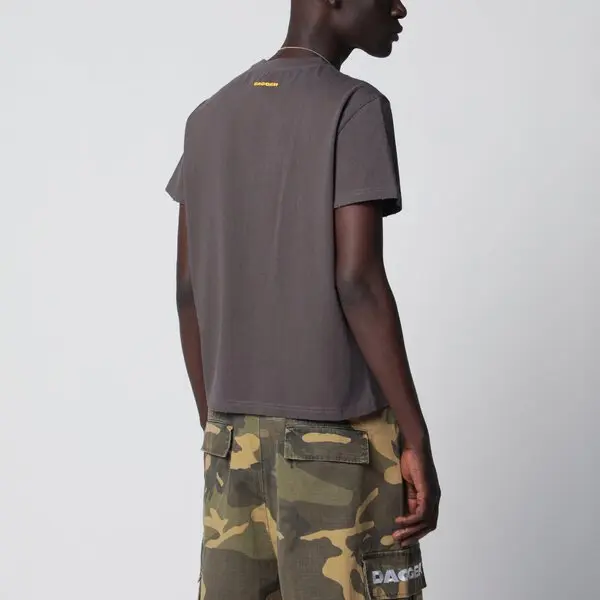 DAGGER Faded Grey Distressed Osculum Infame T-shirt
