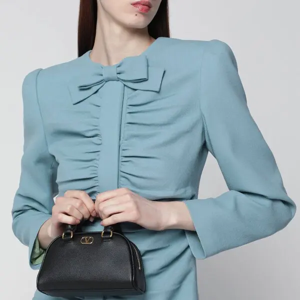 Valentino Garavani Vlogo Signature Mini Duffle Bag - Black
