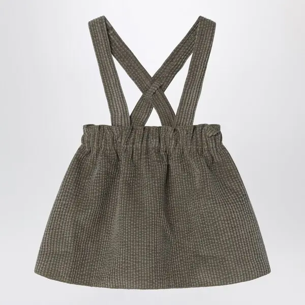 TEDDY & MINOU Moss Ribbed Overalls - Green
