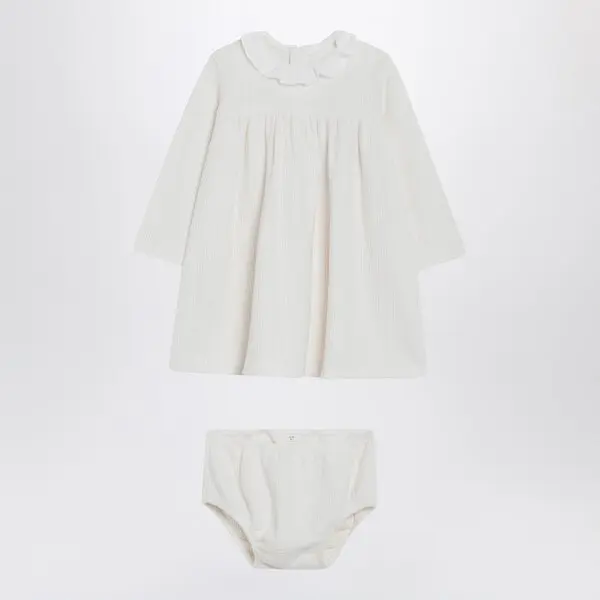 TEDDY & MINOU Milk Dress With Matching Bloomers - White