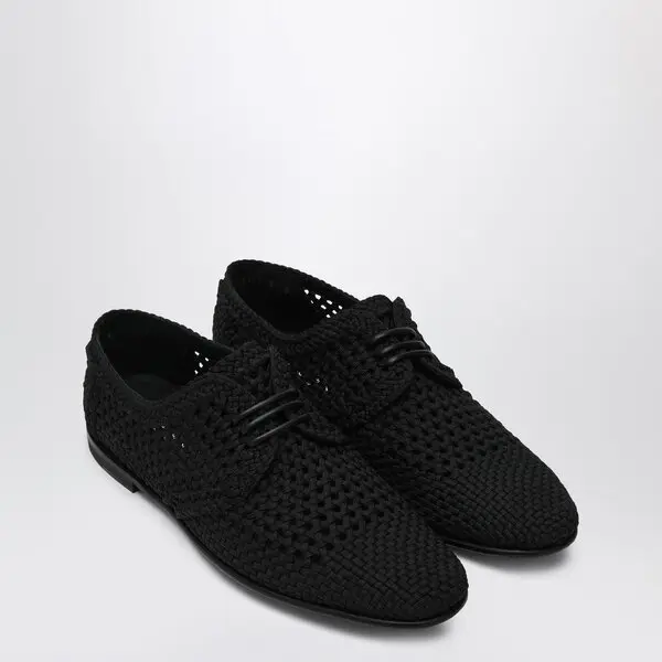 Dolce & Gabbana Woven Fabric Derby - Black