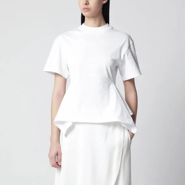 Alaïa Panelled Cotton T-shirt - White