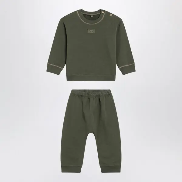 TEDDY & MINOU Moss Two-piece Cotton Suit - Green