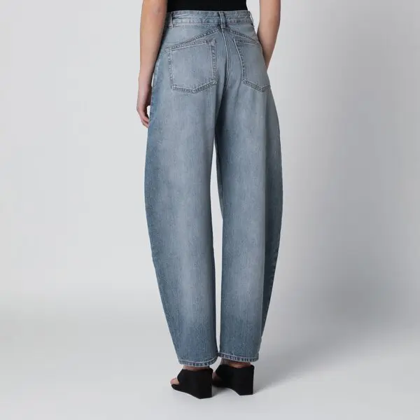 Alaïa Low-rise Curved-leg Jeans - Blue
