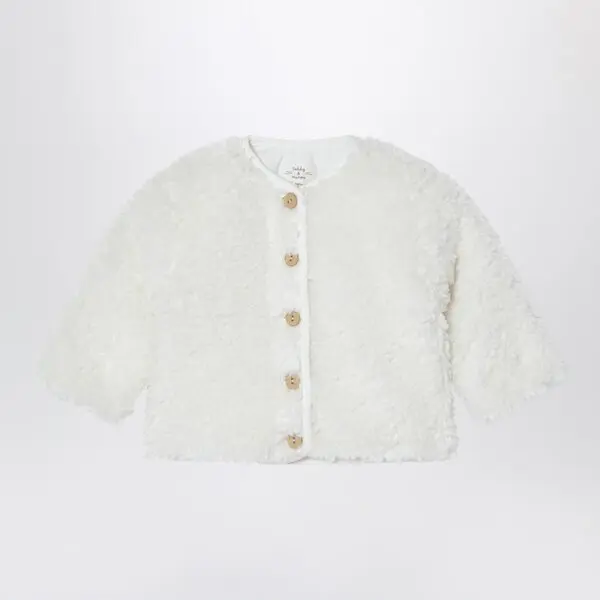 TEDDY & MINOU Milk- Shearling-effect Jacket - White