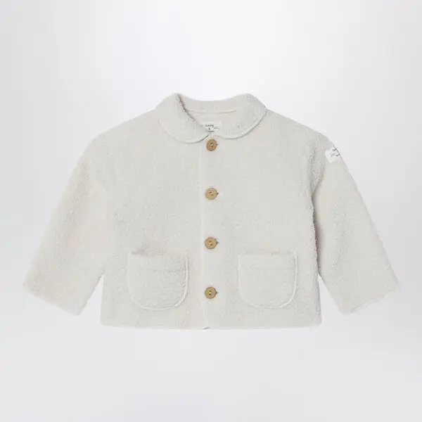 TEDDY & MINOU Ivory Teddy-fabric Jacket - Beige