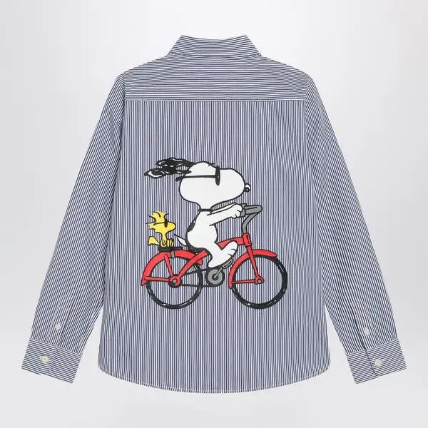 MC2 SAINT BARTH Striped Agnes Shirt With Snoopy Print
