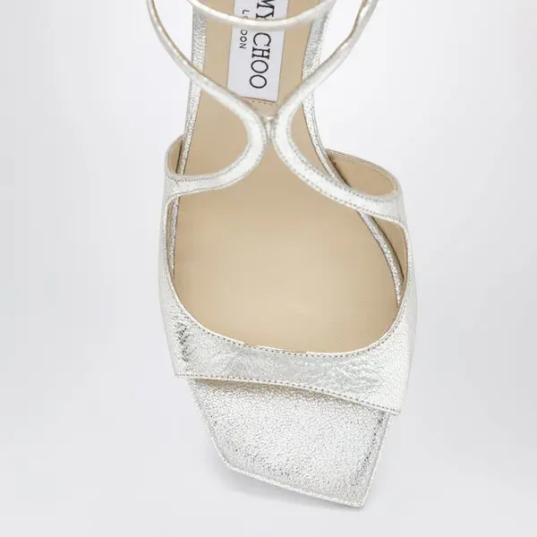 JIMMY CHOO Azia 75 Sandal - Metal