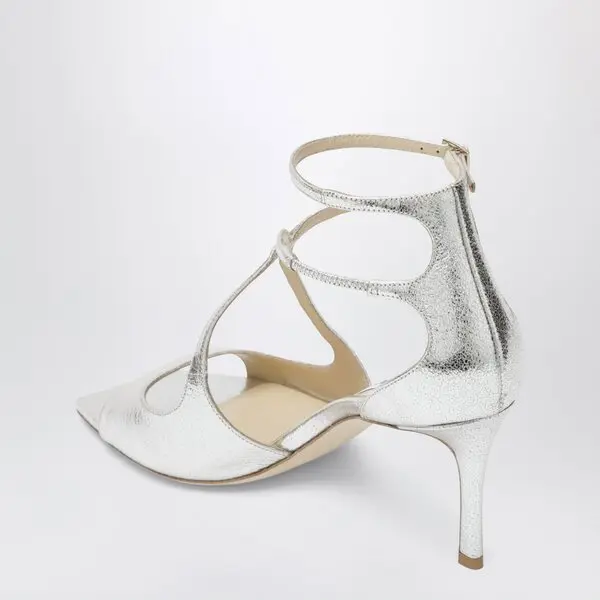 JIMMY CHOO Azia 75 Sandal - Metal