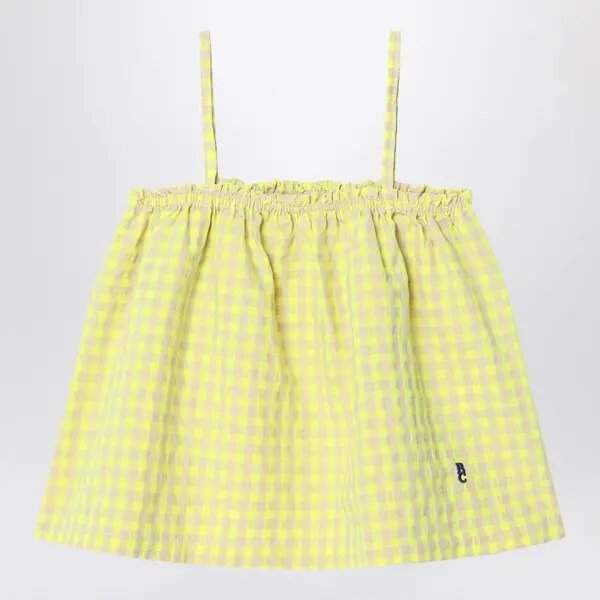 BOBO CHOSES Top In Vichy Fabric - Yellow