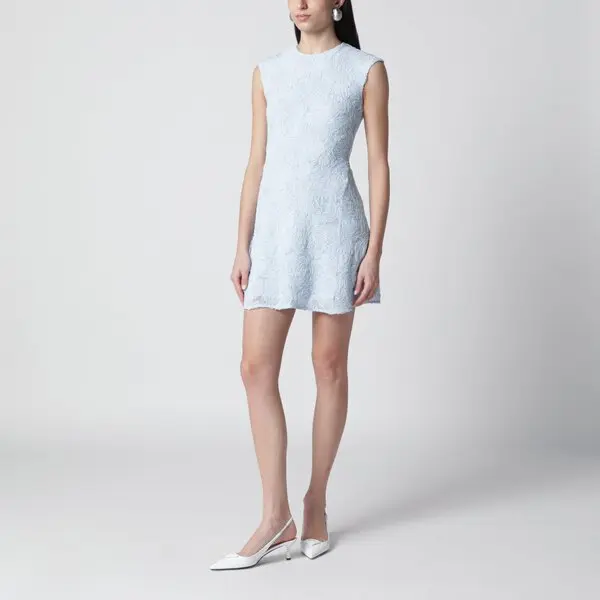 ROTATE BY BIRGER CHRISTENSEN Floral Mesh Mini Dress