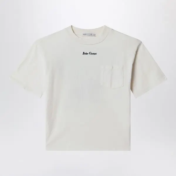 BOBO CHOSES Rapid Radish Oversized Cream-colored T-shirt - White