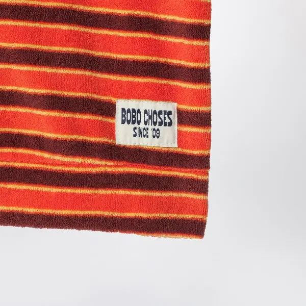 BOBO CHOSES Striped Terry Polo Shirt