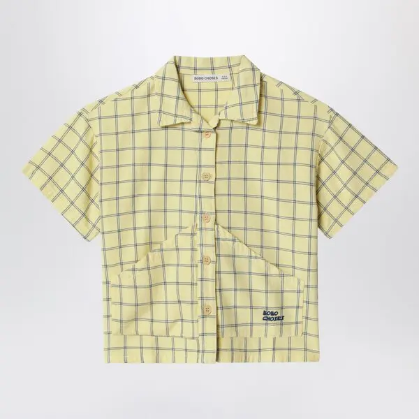 BOBO CHOSES Shirt With Check Pattern - Yellow
