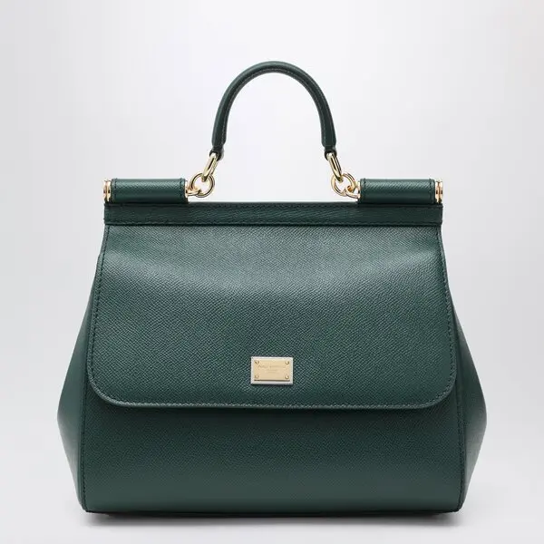 Dolce & Gabbana Large Sicily Handbag In Lago - Green