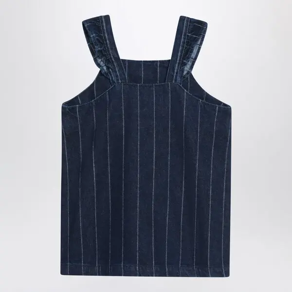 BOBO CHOSES Navy Denim Dress With Train