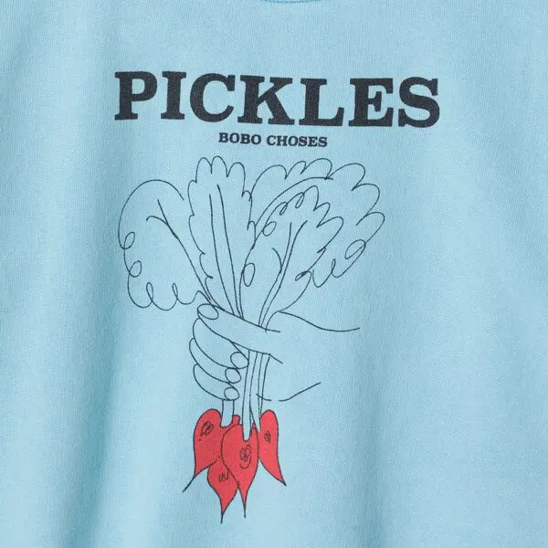 BOBO CHOSES Cotton Sweatshirt With Pickles Print
