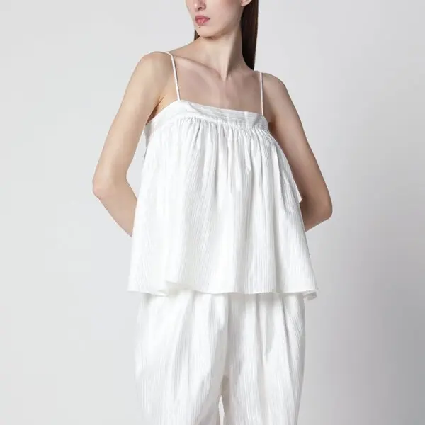 ROTATE BY BIRGER CHRISTENSEN Sleeveless Striped Viscose Top