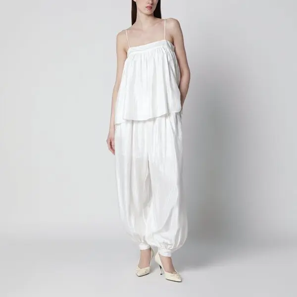 ROTATE BY BIRGER CHRISTENSEN Sleeveless Striped Viscose Top