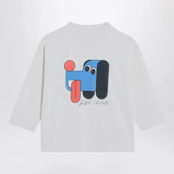 BOBO CHOSES Logo Print Sweater - White