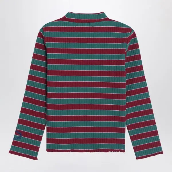 BOBO CHOSES Ribbed Striped Cotton Sweater