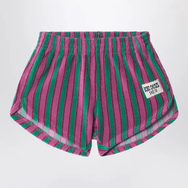 BOBO CHOSES Striped Terry Shorts - Multicolor