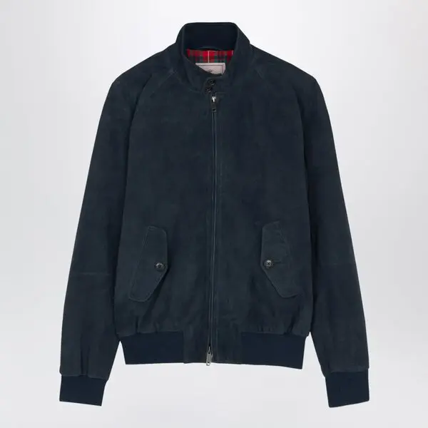 BARACUTA G9 Suede Jacket - Blue