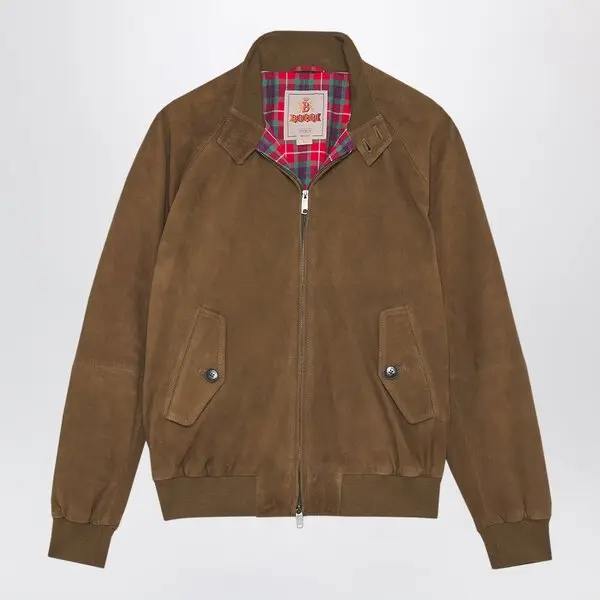 BARACUTA G9 Suede Jacket - Green