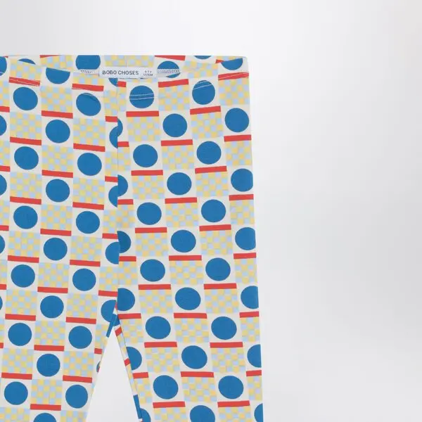 BOBO CHOSES Leggings With Multicolour Geometric Pattern