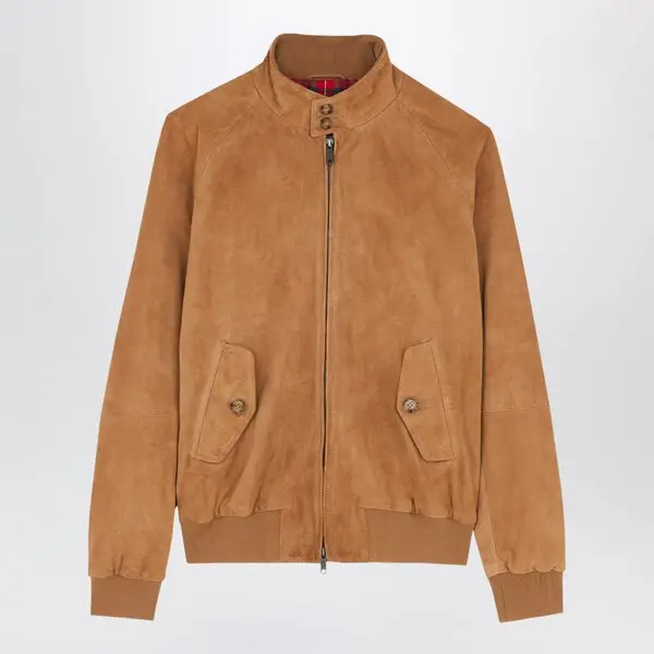 BARACUTA G9 Suede Jacket - Brown