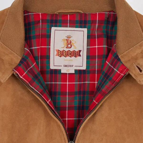 BARACUTA G9 Suede Jacket - Brown