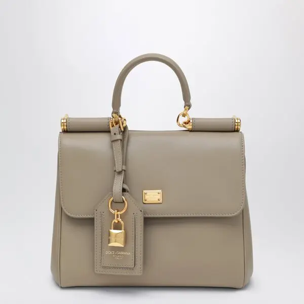 Dolce & Gabbana My Sicily" Leather Shoulder Bag - Beige