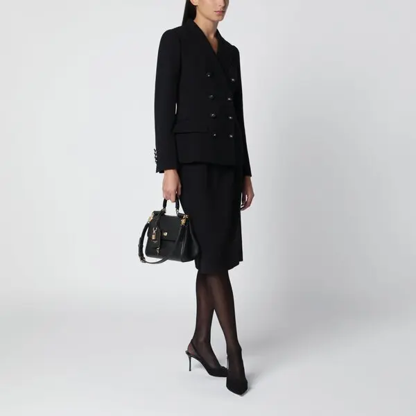 Dolce & Gabbana My Sicily" Leather Shoulder Bag - Black