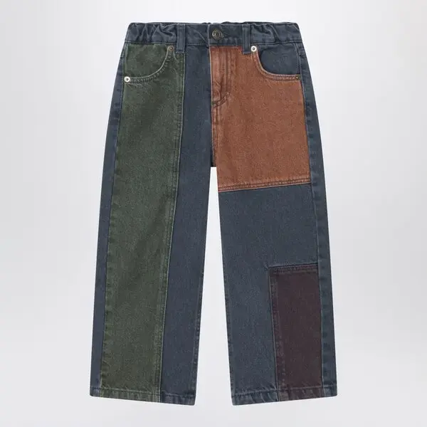 BOBO CHOSES Color-block Design Jeans - Multicolor