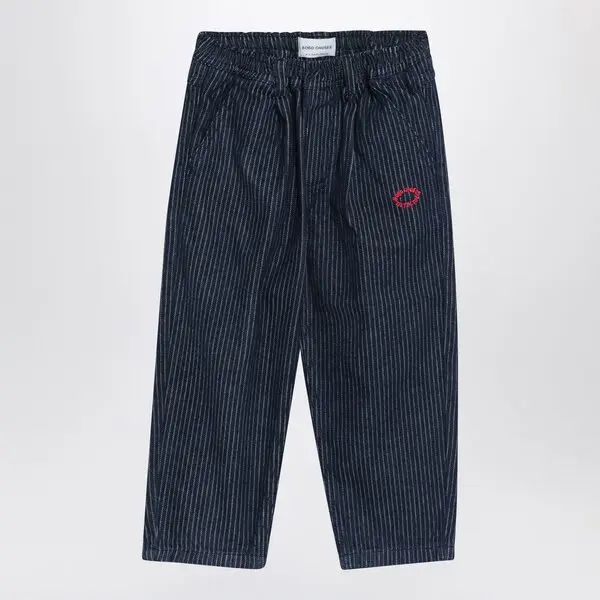 BOBO CHOSES Striped Denim Jeans - Blue