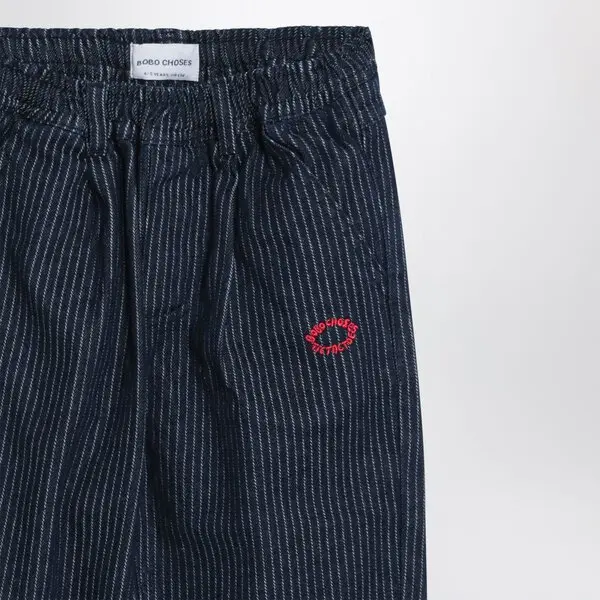 BOBO CHOSES Striped Denim Jeans - Blue