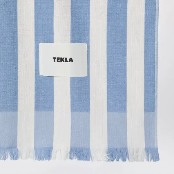 TEKLA Light Blue/white Striped Beach Towel