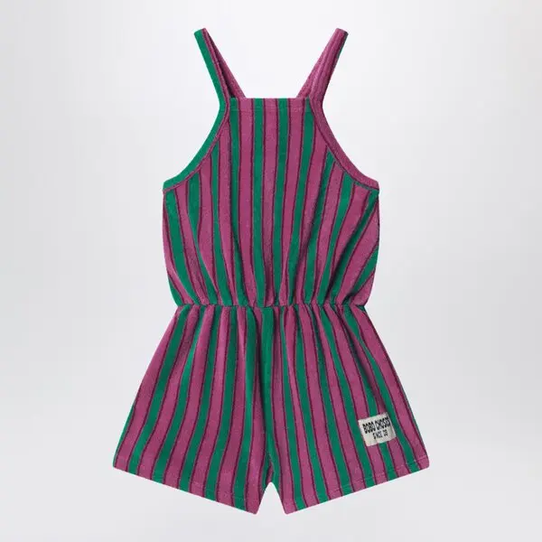 BOBO CHOSES Striped Terry Jumpsuit - Multicolor