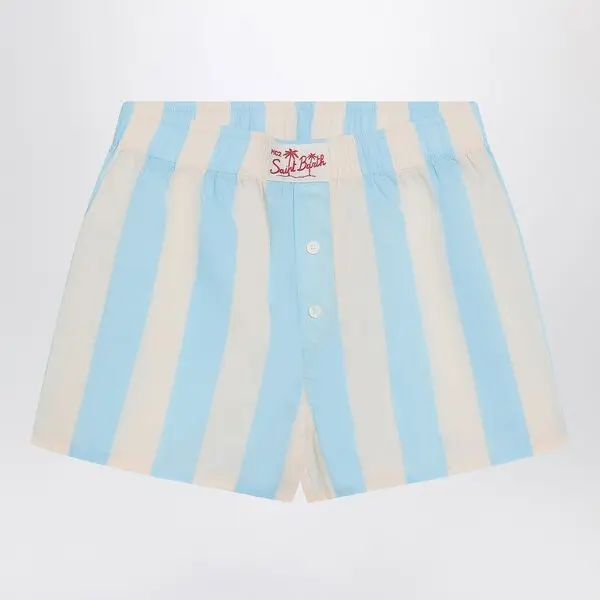 MC2 SAINT BARTH Striped Cotton Shorts