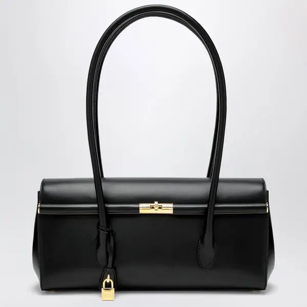 Dolce & Gabbana Marlene Shoulder Bag In Palmellato Calf Leather - Black