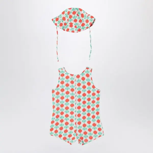 BOBO CHOSES Sleeveless Romper With Hat