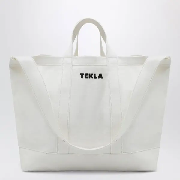 TEKLA Cotton Beach Bag - White