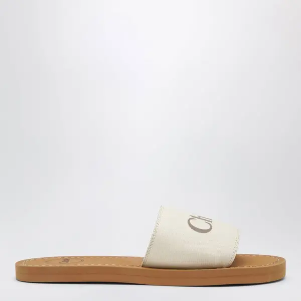 Chloé Slides With Logo - White