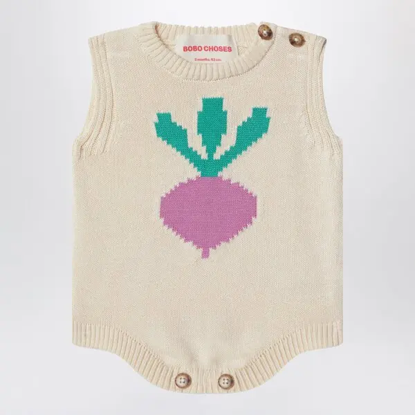 BOBO CHOSES Radish Romper - White