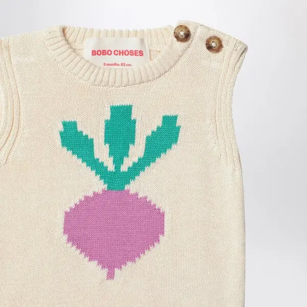 BOBO CHOSES Radish Romper - White