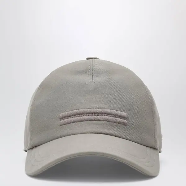 Zegna Cotton Baseball Cap - Beige