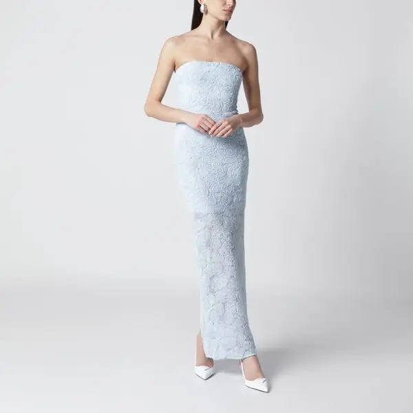 ROTATE BY BIRGER CHRISTENSEN Floral Mesh Sheath Dress