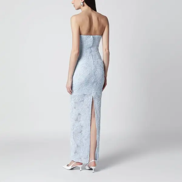 ROTATE BY BIRGER CHRISTENSEN Floral Mesh Sheath Dress