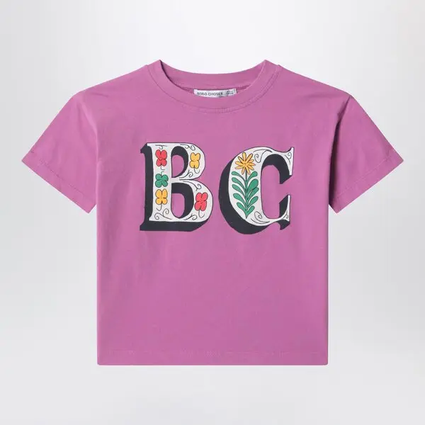 BOBO CHOSES Spring Letters T-shirt - Pink